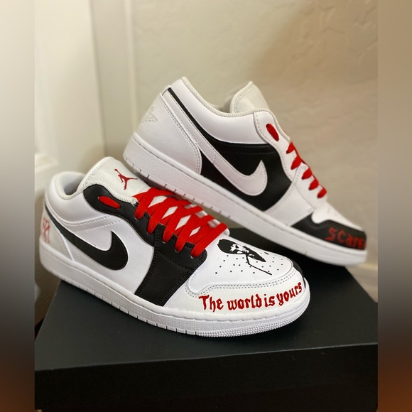 Nike | Shoes | Custom Made Nike Air Jodan Scarface | Poshmark